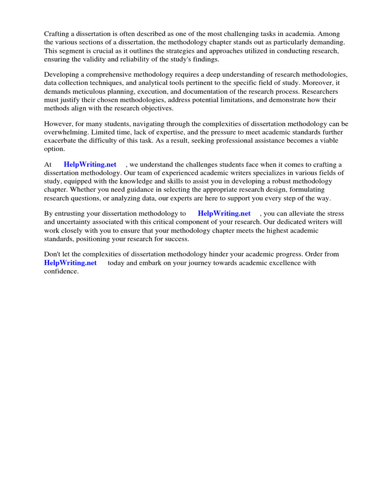 Science Dissertation Methodology | PDF | Methodology | Thesis