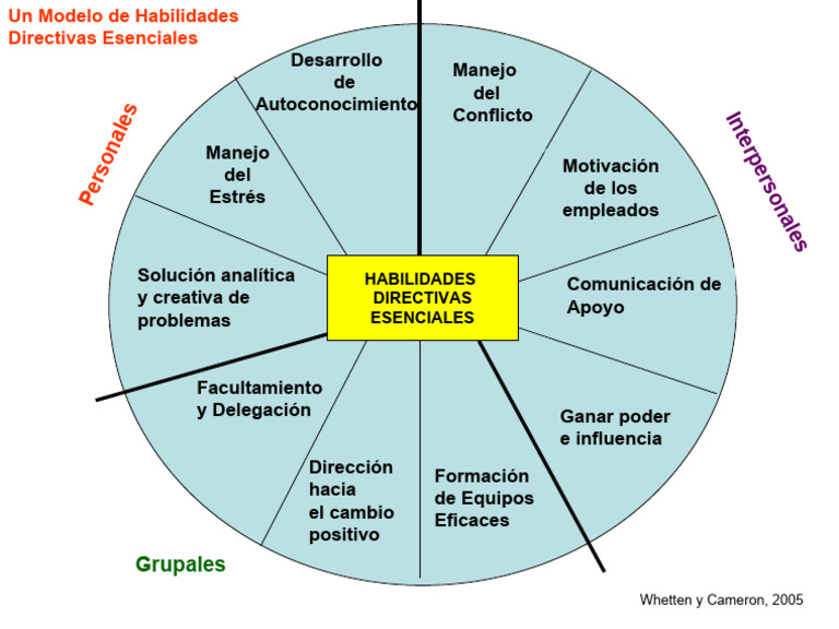 MODELO WHETTEN Y CAMERON HABILIDADES DIRECTIVAS. PERSONAL ...