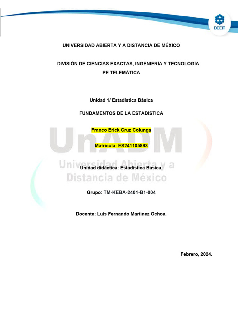 Eba U1 Ea FRCC | PDF | Contaminación | Entorno natural