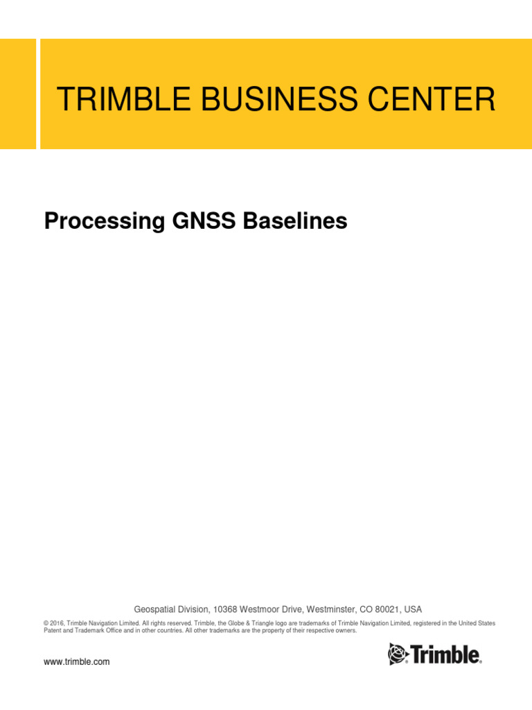 Processing GNSS Baselines | PDF | Software | Computing