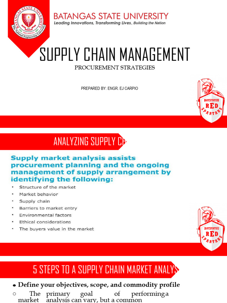 Supply Chain Management: Procurement Strategies | PDF | Procurement | Supply Chain