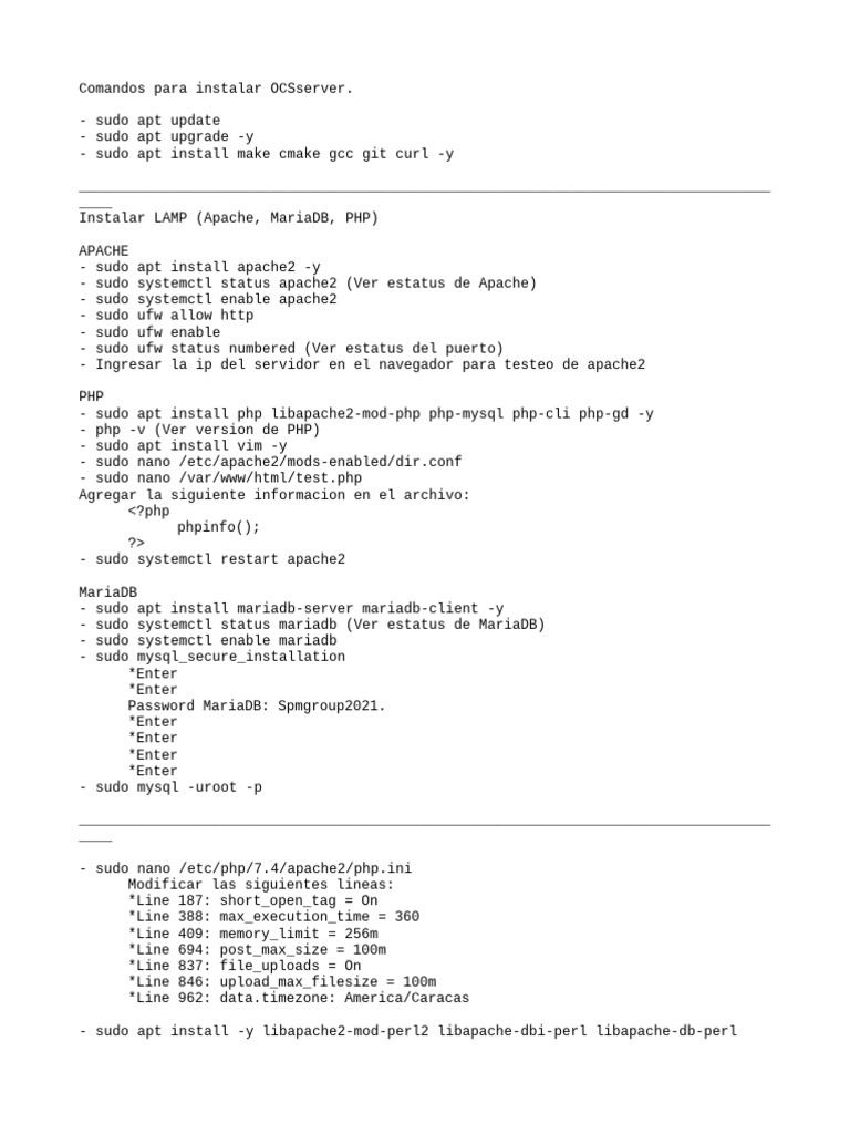 Guia Ocs Server | PDF | Apache Http Server | Unix Software Guia Ocs Server | PDF | Apache Http Server | Unix Software