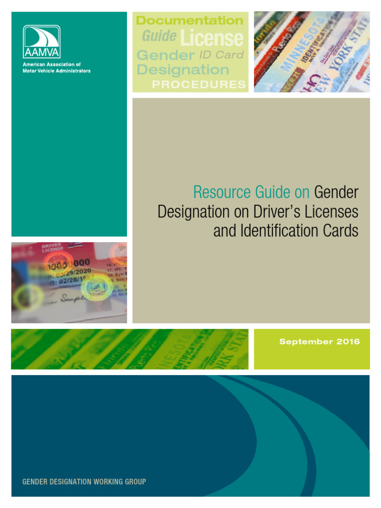 Resource Guide On Gender Designation On Driver S Licenses | PDF ...