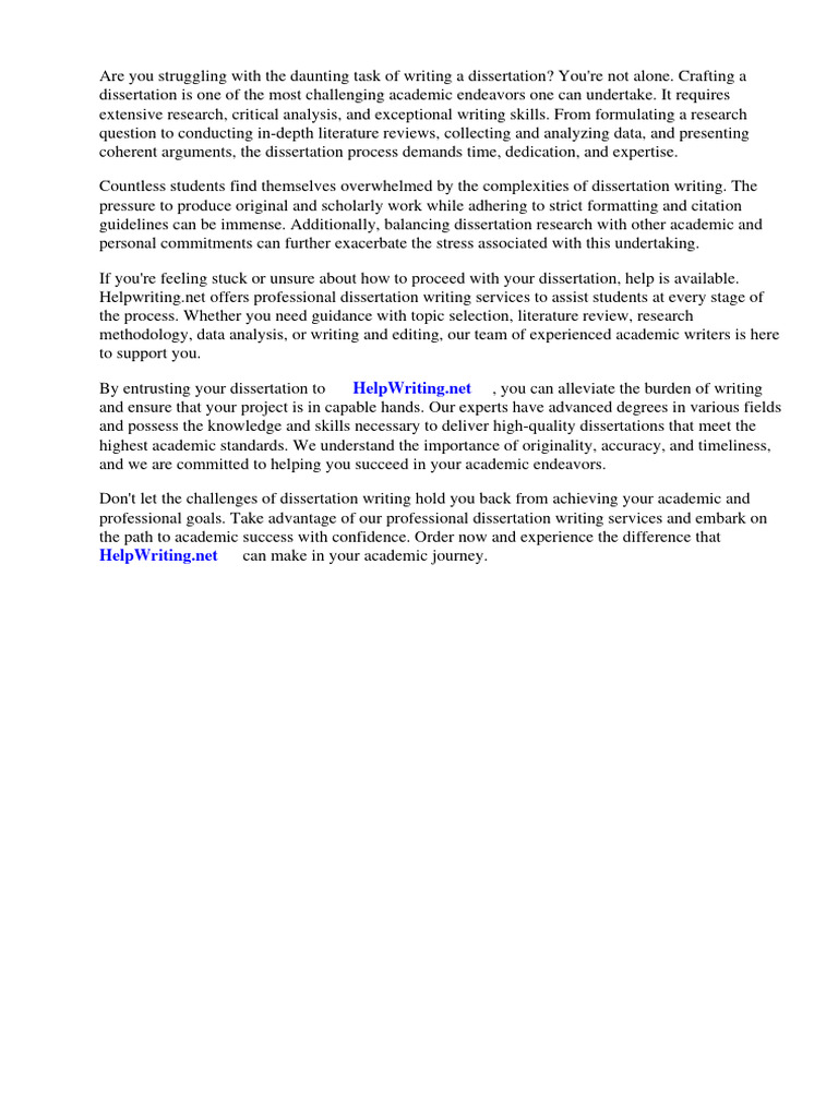 Dissertation Writing Support | PDF | Thesis | Apa Style