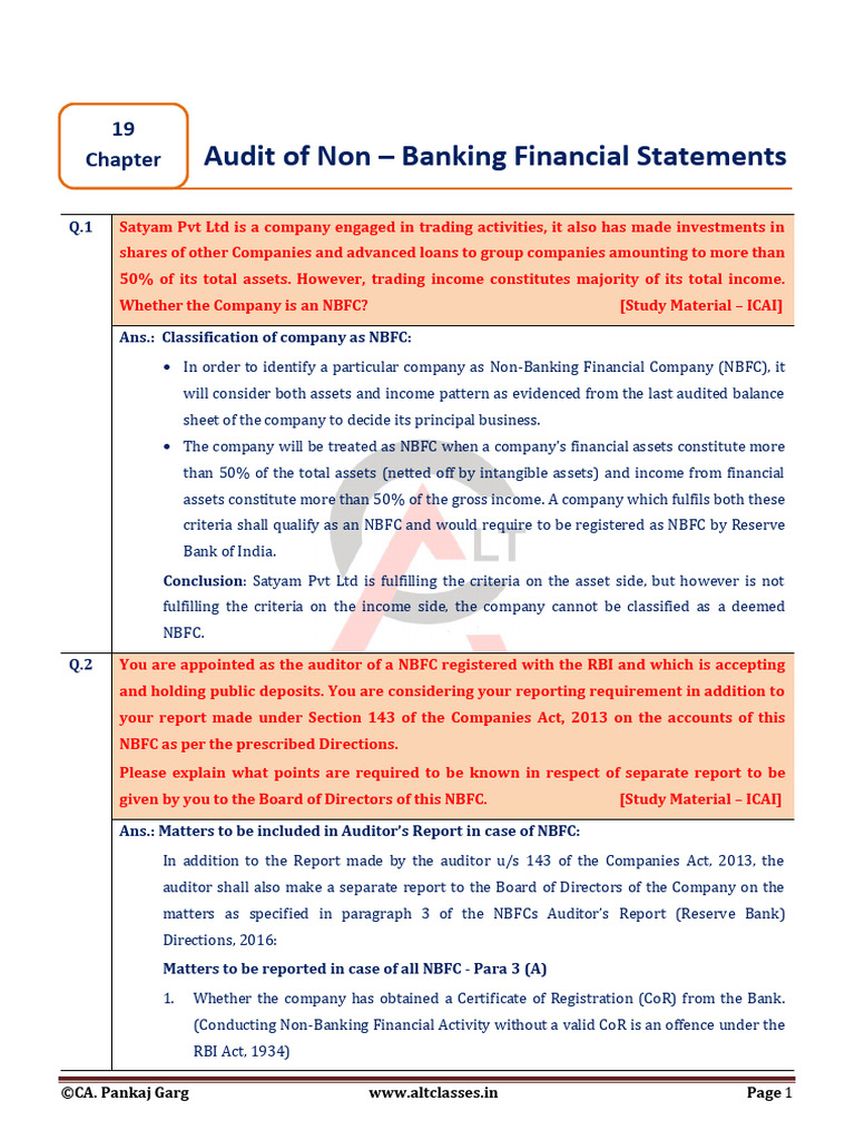 NBFC | PDF | Non Bank Financial Institution | Reserve Bank Of India
