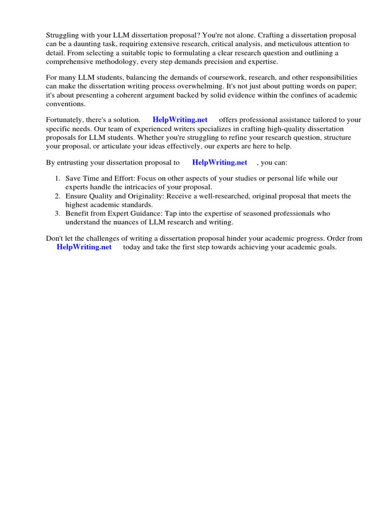 Dissertation Proposal For LLM | PDF | European Union | Thesis