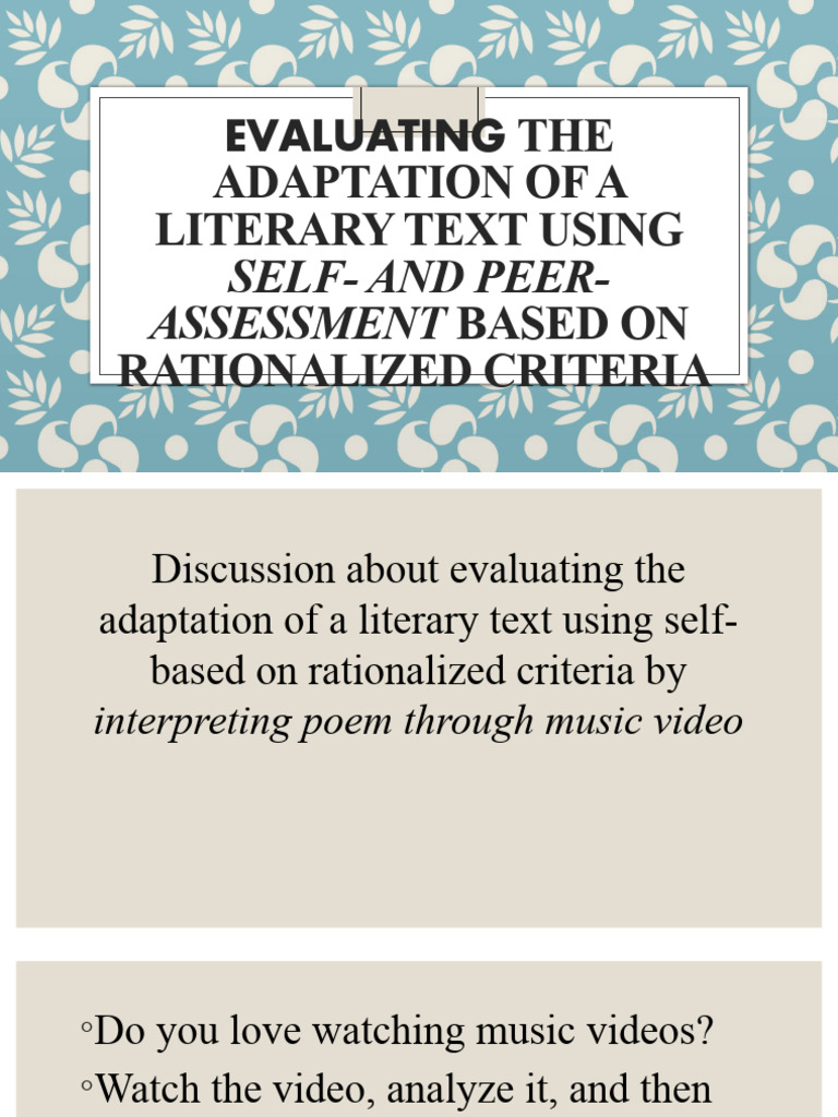 21st CENTURY LIT MODULE 6 | PDF | Rubric (Academic) | Singing 21st CENTURY LIT MODULE 6 | PDF | Rubric (Academic) | Singing