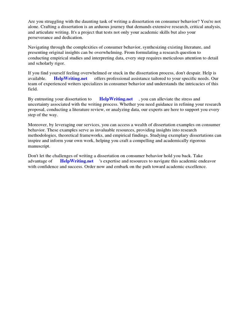 Dissertation Examples Consumer Behaviour | PDF | Behavior | Consumer ... Dissertation Examples Consumer Behaviour | PDF | Behavior | Consumer ...