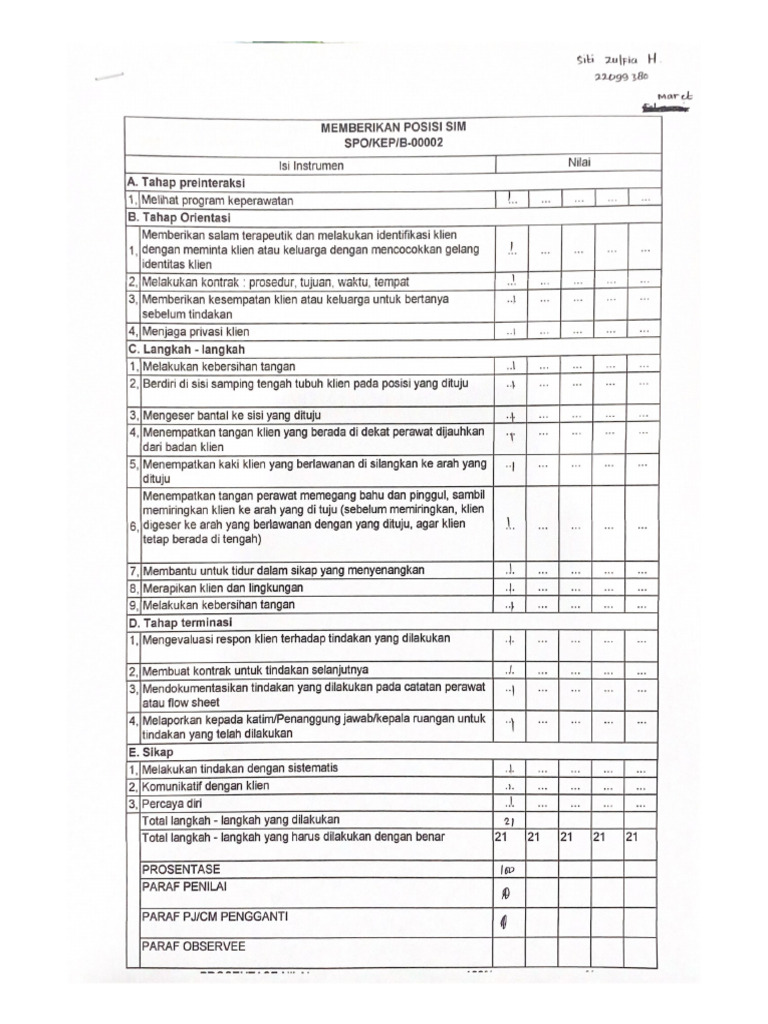 MEMBERIKAN POSISI SIM | PDF