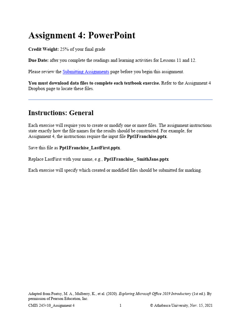 CMIS245v10 Assignment4 | PDF | Microsoft Power Point | Software