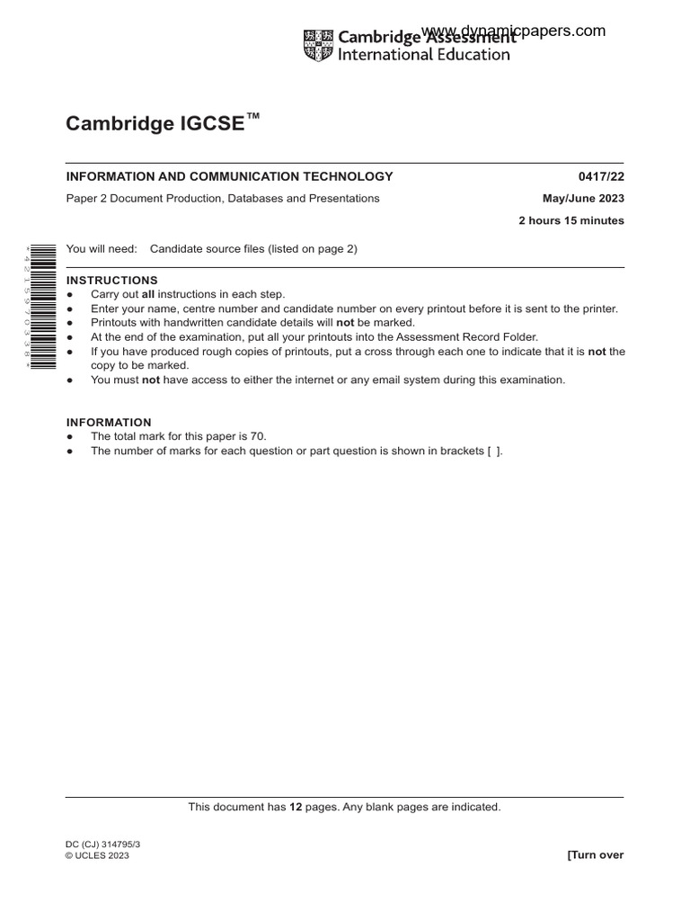 0417 s23 QP 22-Merged | PDF | Spreadsheet | Paragraph