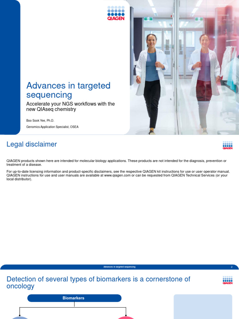 QIAseq Targeted DNA Pro Workshop - Panel Presentation | PDF | Dna ...