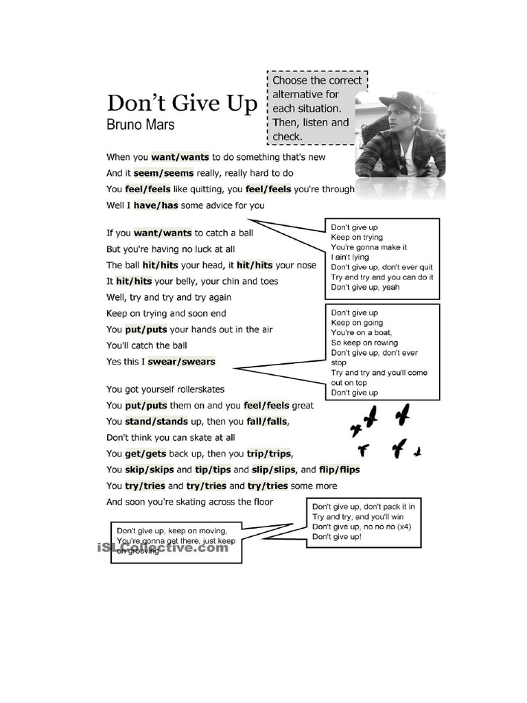 Present Simple Song | PDF