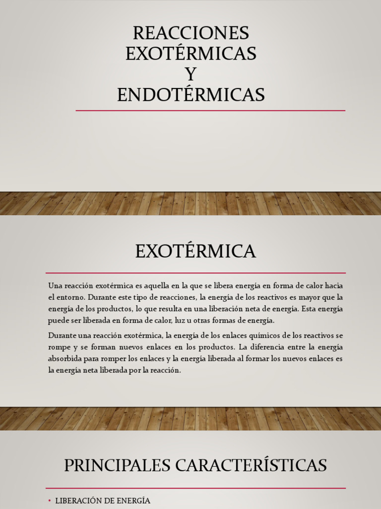 Reacciones Endo y Exo | PDF | Materiales | Mecánica de Medios Continuos