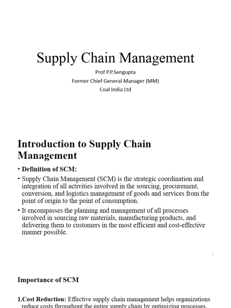 Understanding Supply Chain Management | PDF | Lean Manufacturing ...