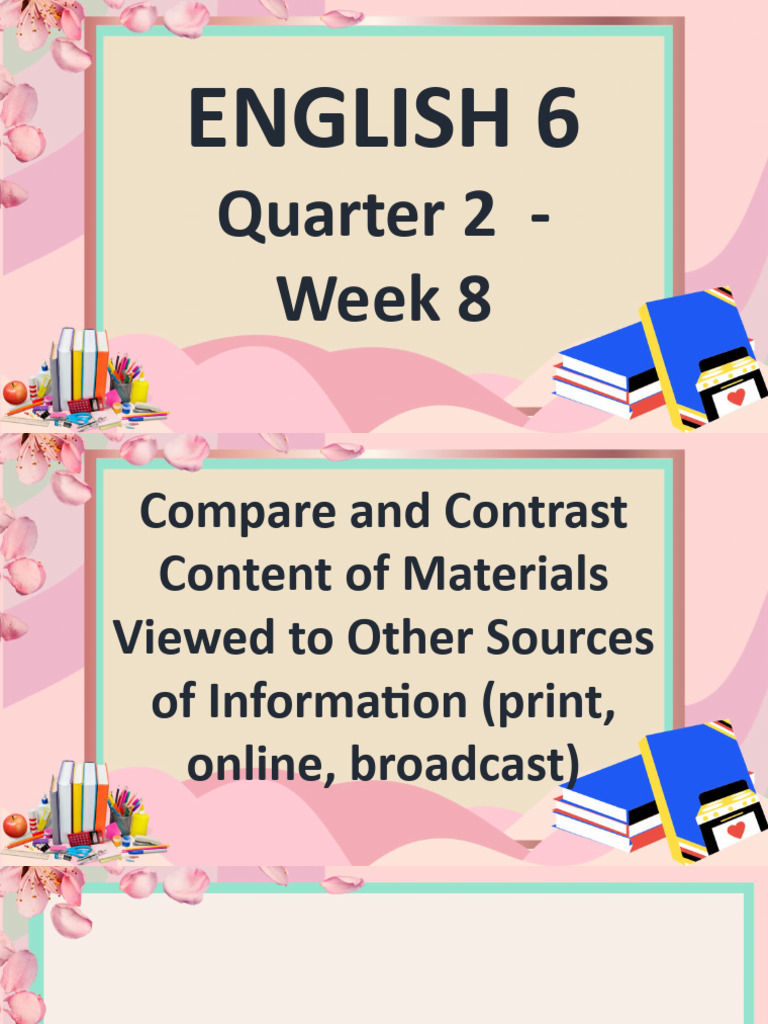 Compare and Contrast Information Sources | PDF | Grammar | Paragraph