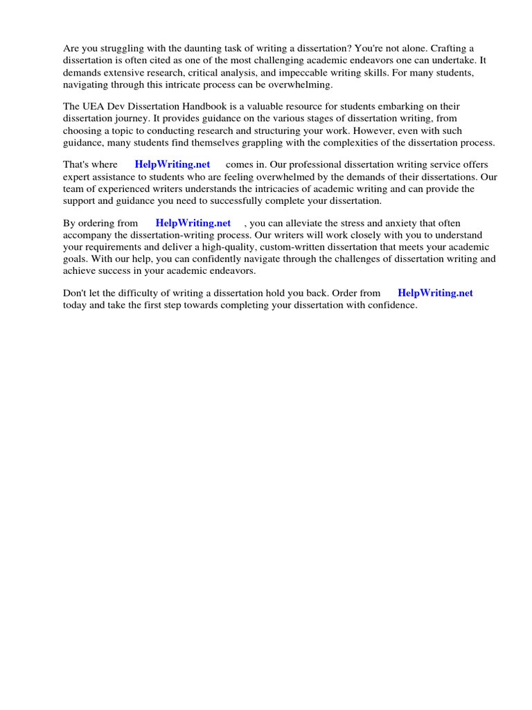 Uea Dev Dissertation Handbook | PDF | Thesis | Qr Code