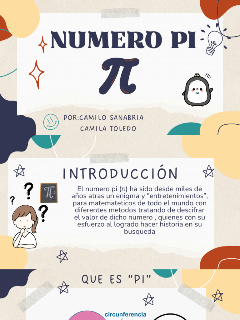 Presentacion de El Numero PI | PDF | Estudios de idiomas extranjeros | Métodos y materiales de ...