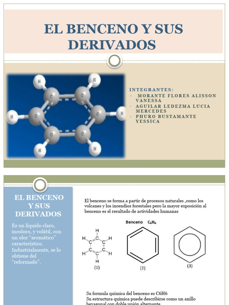 Benceno Y Sus Derivados En La Industria Pdf Benceno Sustancias