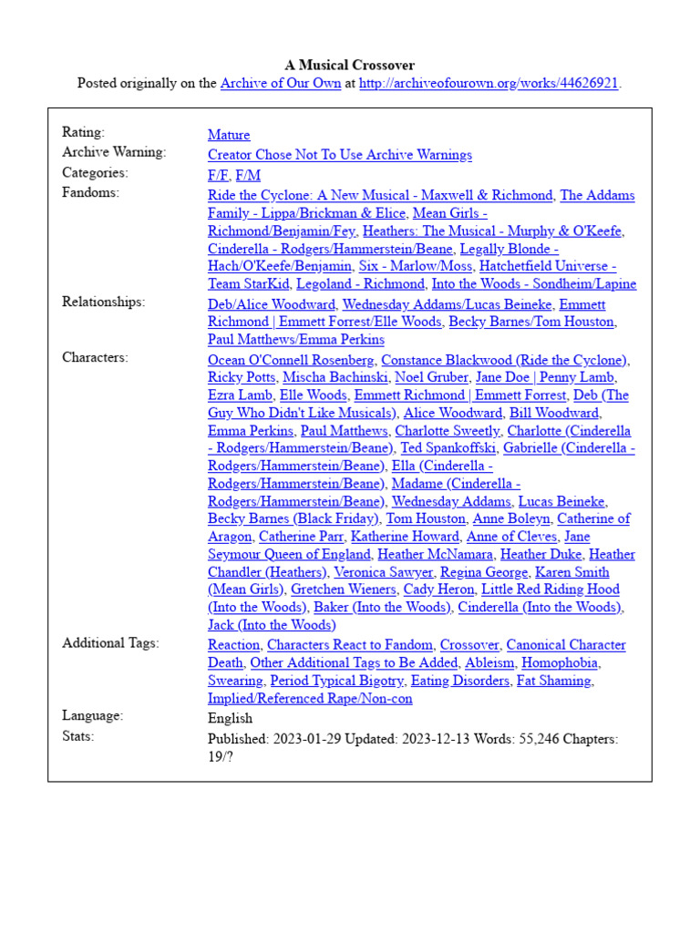 A Musical Crossover | PDF