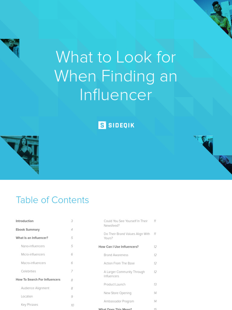 Ebook What To Look For When Finding An Influencer | PDF
