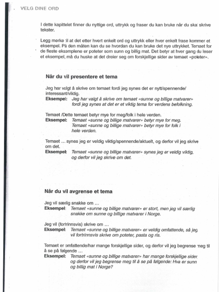 Ord, Uttrykk Og Fraser | PDF