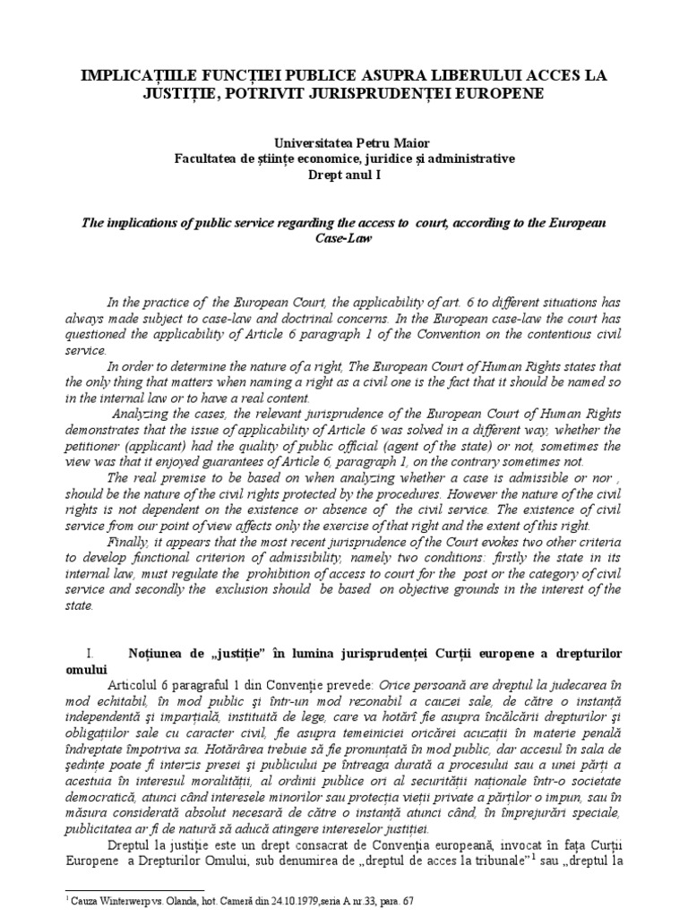 Dreptul La Aparare | PDF