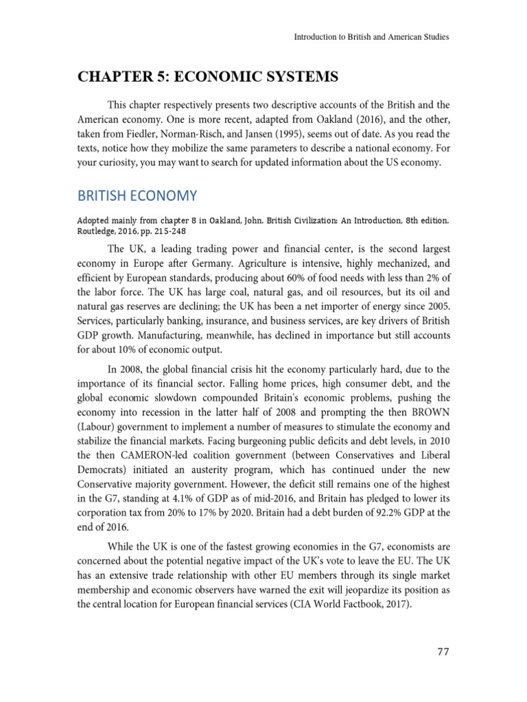 Economic Systems | PDF | Employment | United Kingdom