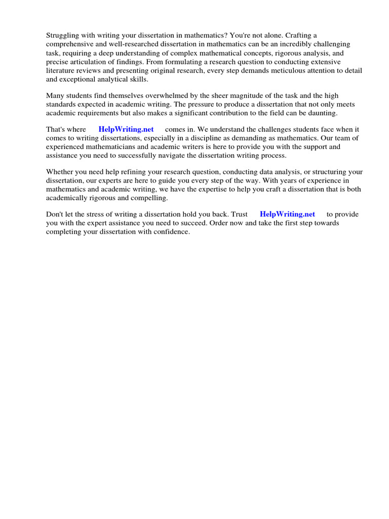 Dissertation Mathematique Pdf Mathematics Science 8945