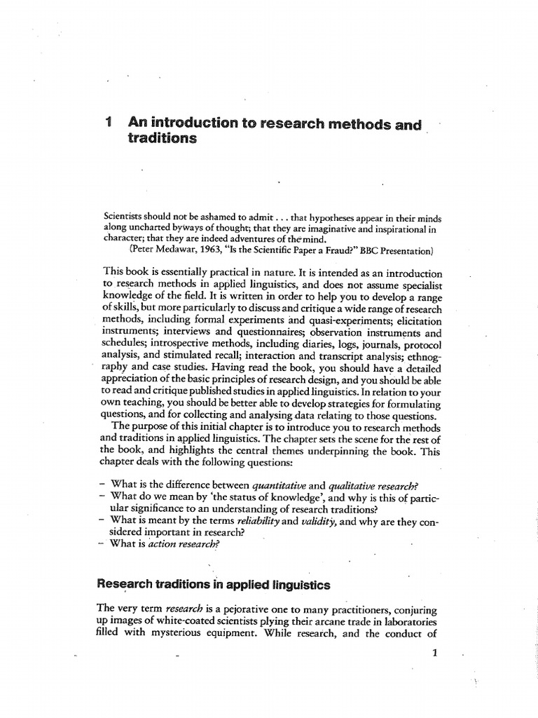 Nunan. D. 1992. Research Methods in Language Learning | PDF