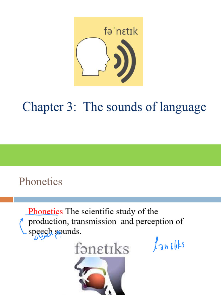 Chapter 3_phonetics ENG260 | PDF | Phonetics | Speech