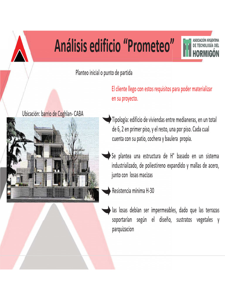 Análisis del Edificio Prometeo | PDF | Hormigón | Escalera