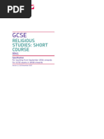 Eduqas GCSE RE Paper 1 Overview | PDF