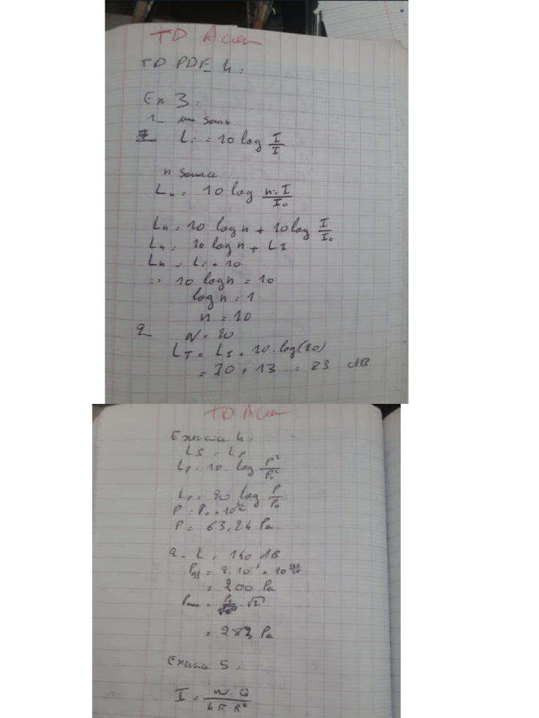 Correction TD Acoustique | PDF