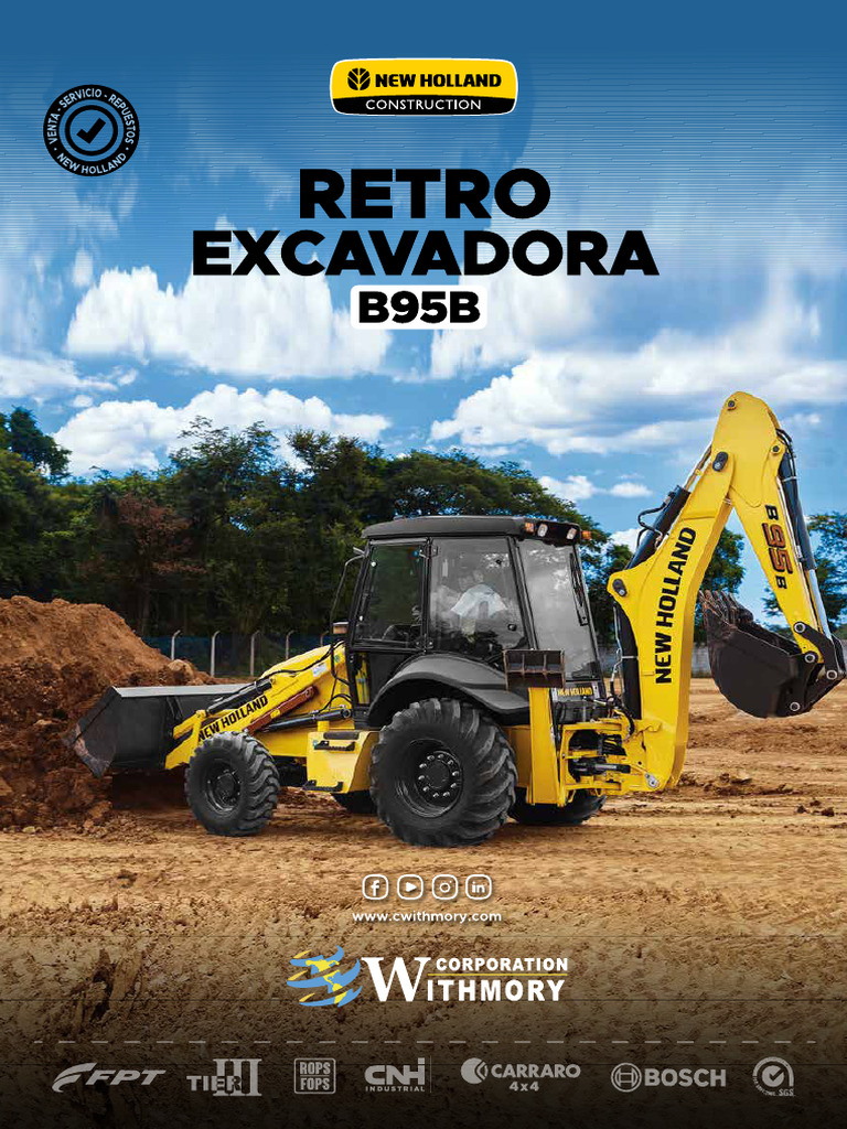 Retroexcavadora B95B Ficha Tecnica Imprimir CRM | PDF