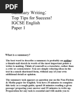English Paper 1 Complete Notes | PDF | Word | Reading Comprehension