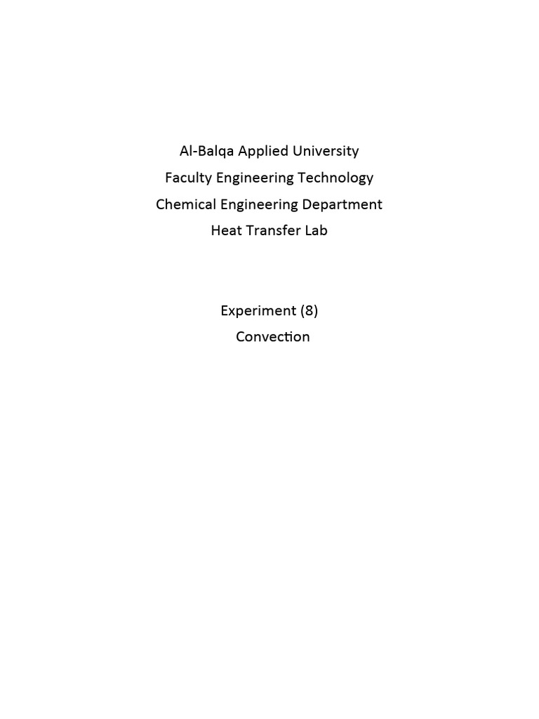Convection | PDF | Heat Transfer | Convection