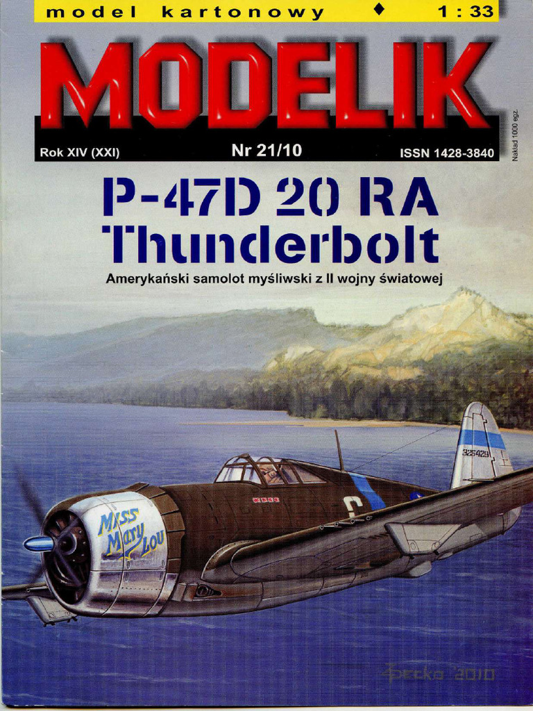 Modelik 2010-21 - P-47D 20 RA Thunderbolt | PDF