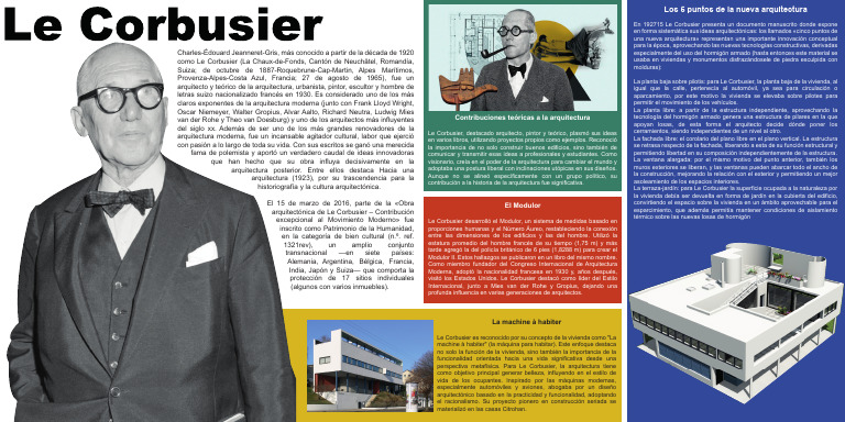 le corbusier | PDF | Diseño arquitectonico | Arquitectura