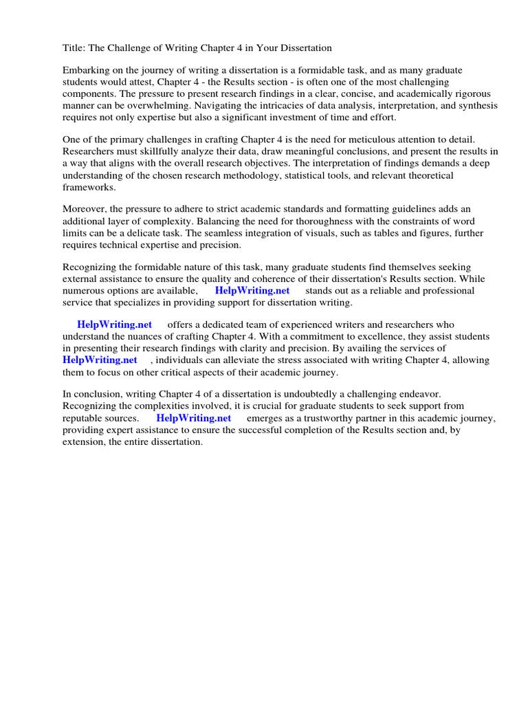 Writing Chapter 4 Dissertation | PDF | Biometrics | Thesis