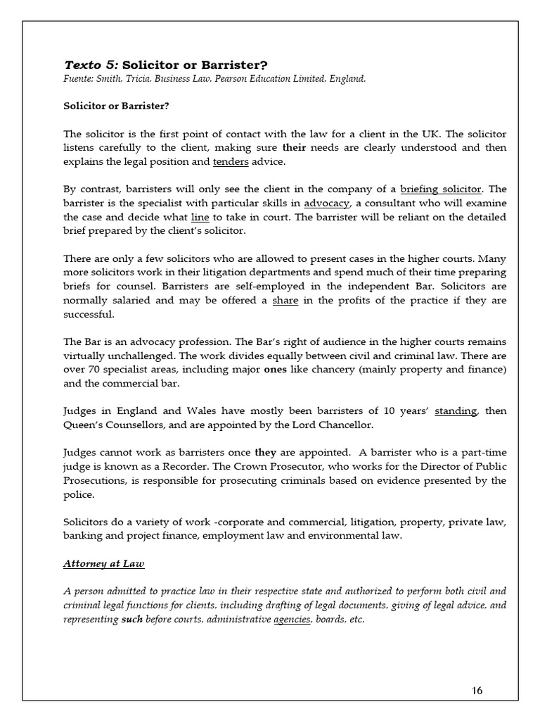 SOLICITOR O BARRISTER_ | PDF | Barrister | Solicitor
