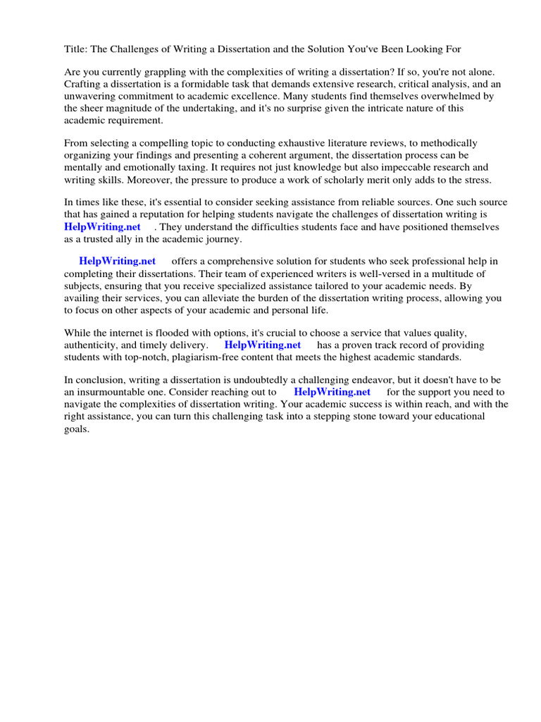 Free Dissertation Thesis | PDF | Thesis | Knowledge