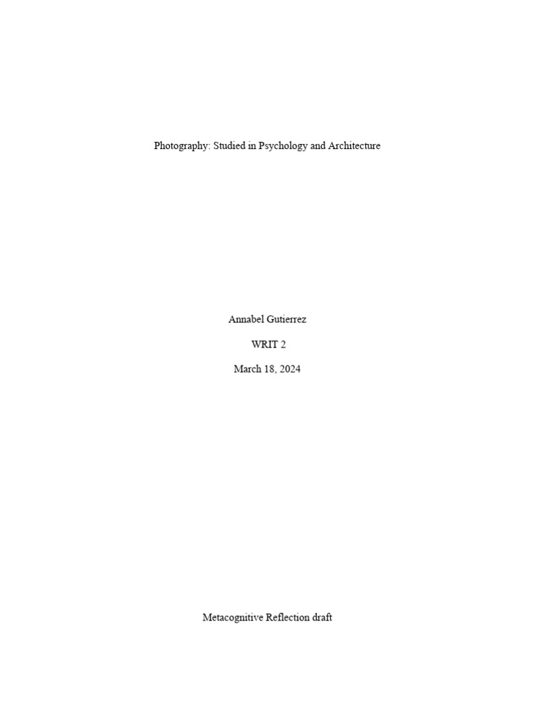 Revised Wp1 Pdf Psychology Aesthetics