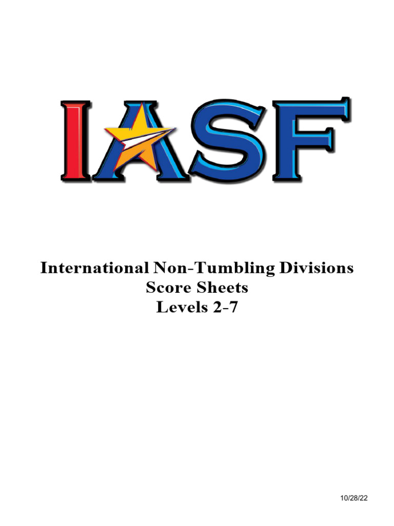 International Non-Tumbling Score Sheets | PDF | Dances