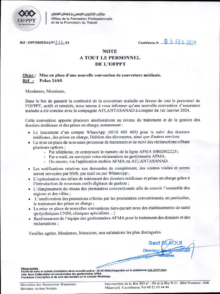 Note D'information Couverture Médicale 2024-2026 | PDF