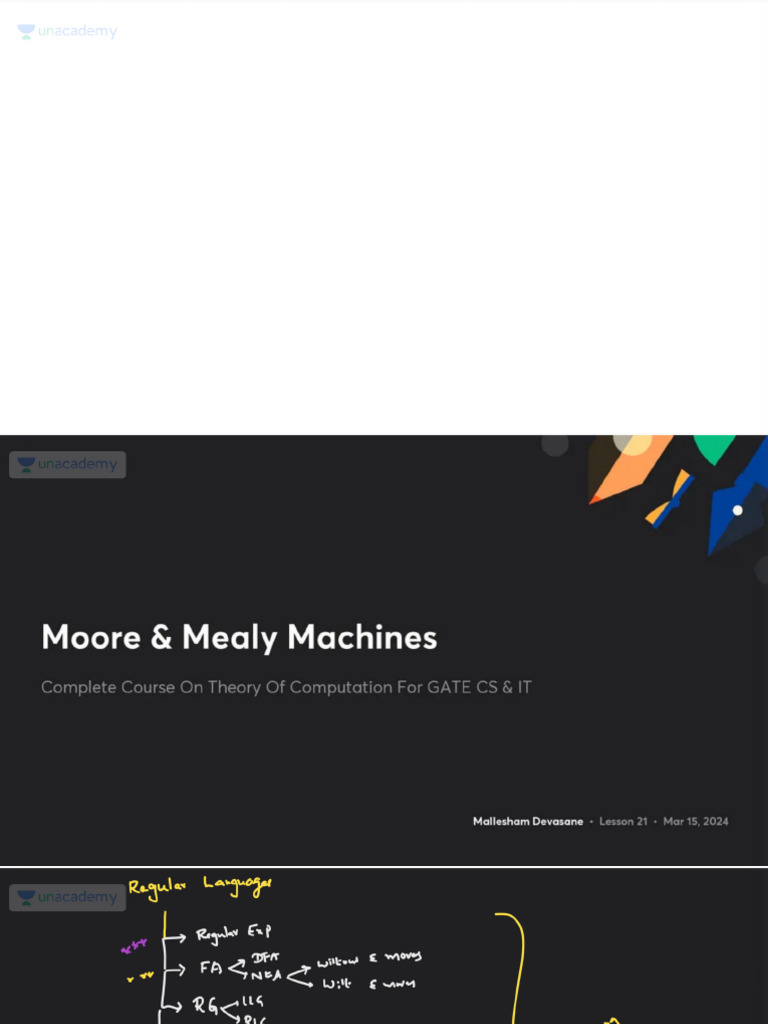 Moore Mealy Machines With Anno | PDF