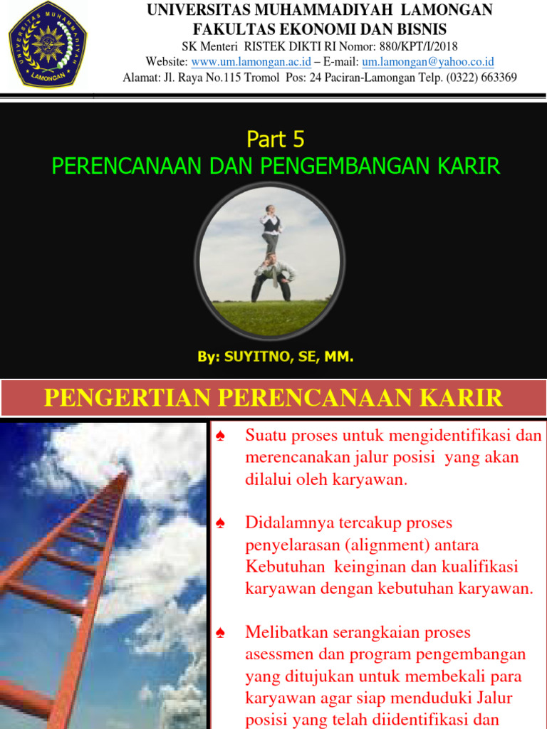 Part 5 - Perencanaan Dan Pengembangan Karir | PDF