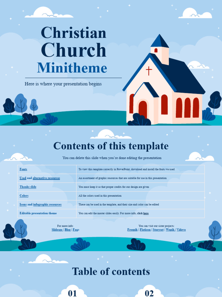 Christian Church Minitheme by Slidesgo | PDF | Planets | Sun