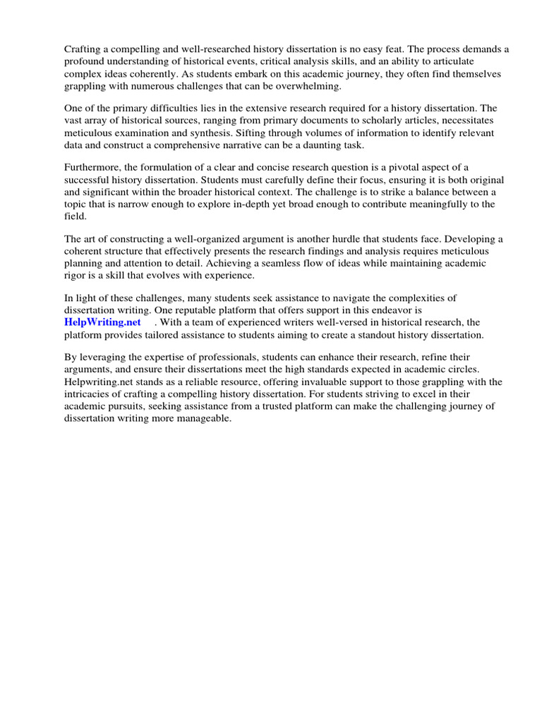 Essential Guide to History Dissertations | PDF | Thesis | Essays
