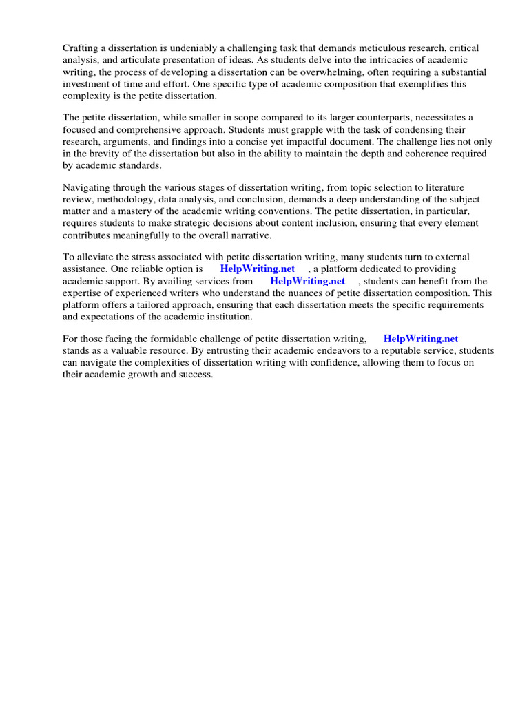 Exemple de Petite Dissertation | PDF | Thesis | Refinancing